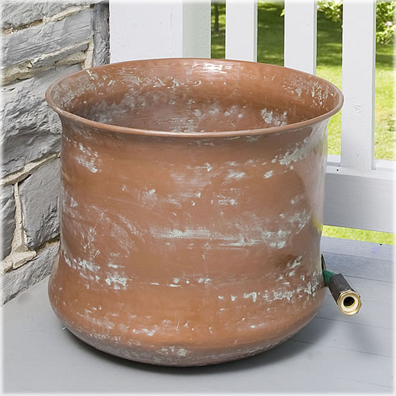 CobraCo Decorative Modern Metal Hose Pot & Reviews | Wayfair