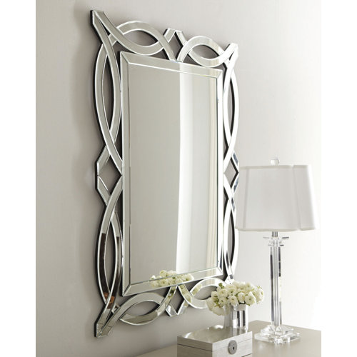 Rosdorf Park Melra Asymmetrical Glass Wall Mirror | Wayfair