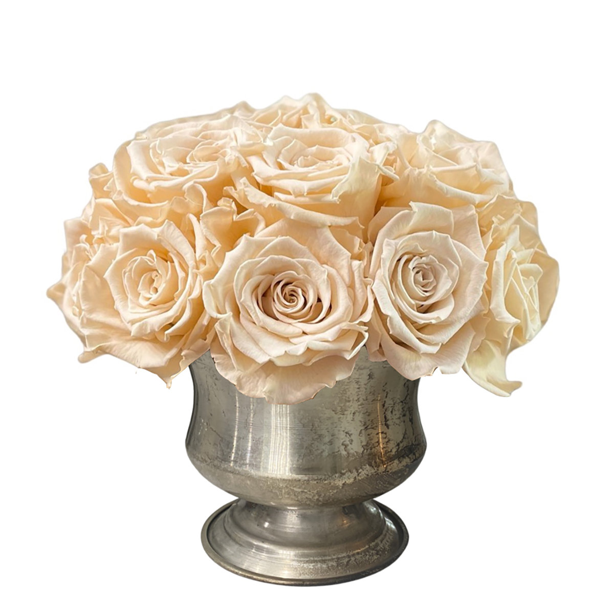 Fiorebela Napoli Roses Floral Arrangement in Vase | Wayfair