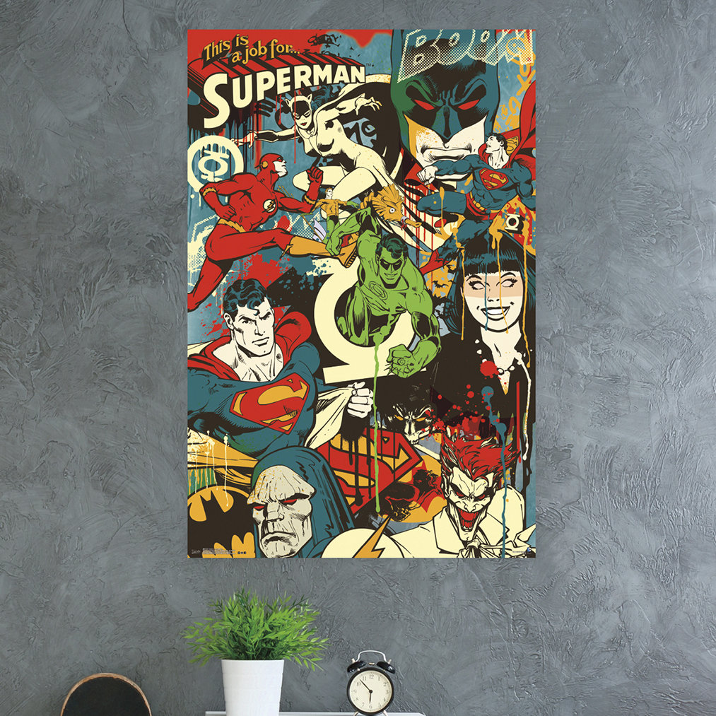 Trends International DC Comics - Throwback Paper Print | Wayfair