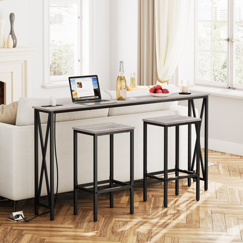 17 Stories Marushka Console Table with Power Outlet & Reviews | Wayfair