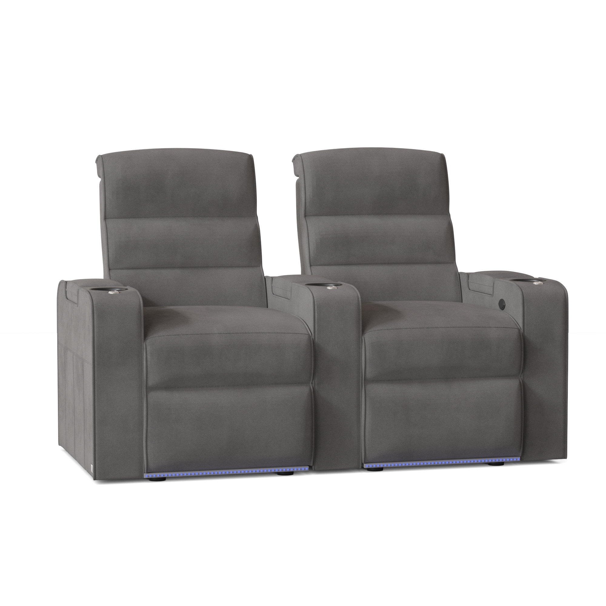 Red Barrel Studio® Magnum Upholstered Power Reclining Home Theater ...