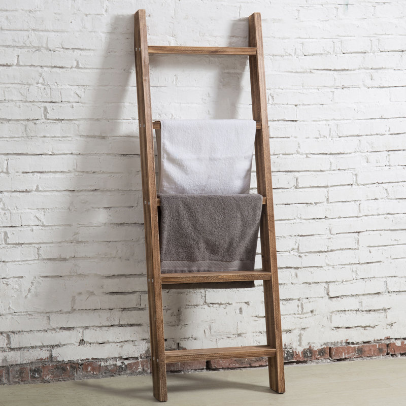 Gracie Oaks 54'' Solid Wood Blanket Ladder & Reviews | Wayfair