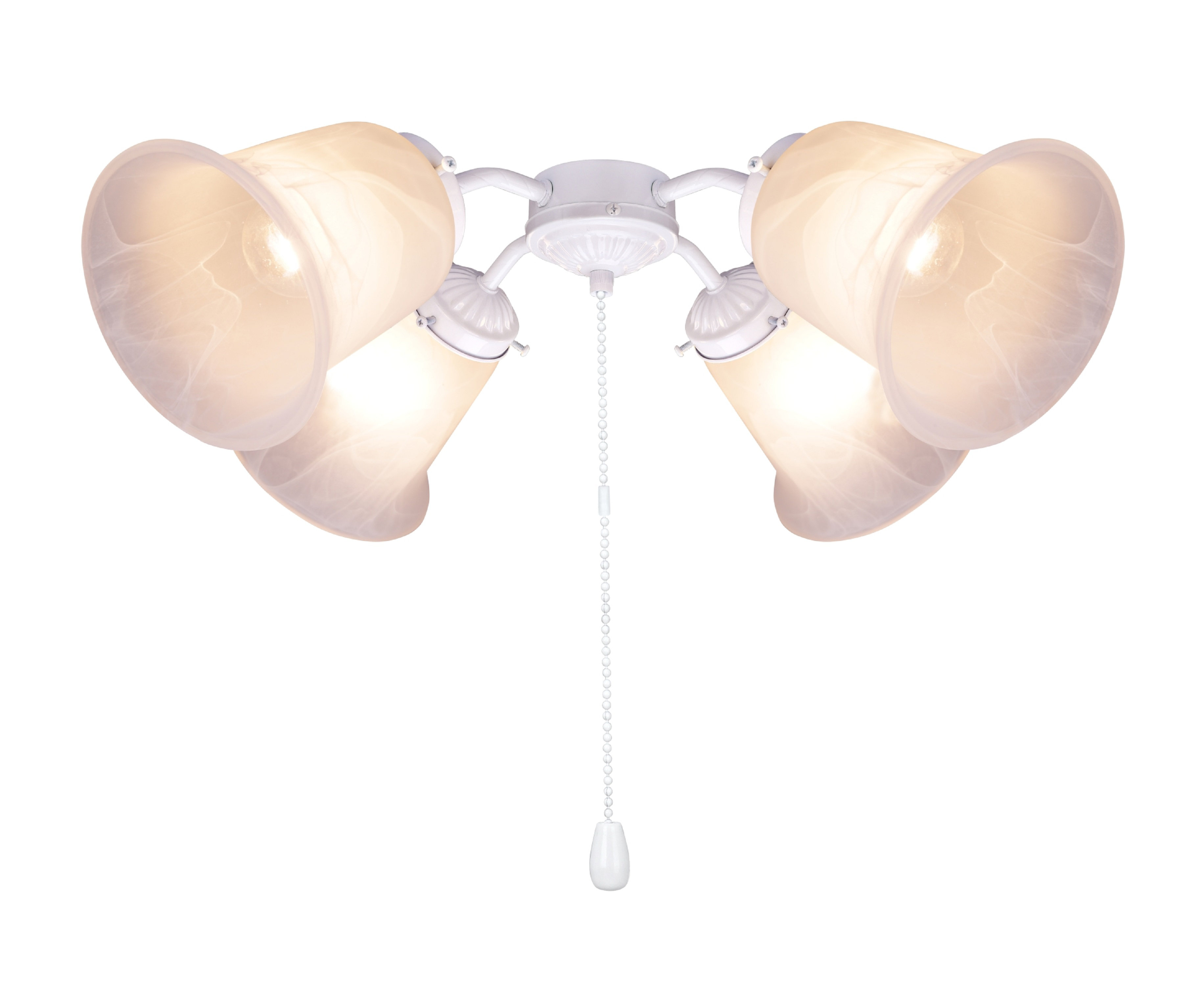 Aspen Creative Corporation 4 - Light Ceiling Fan Branched Light Kit ...