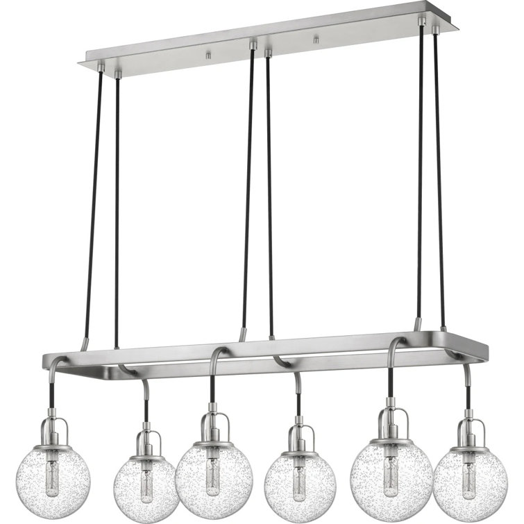 Longshore Tides Aprell 6 - Light Silver Kitchen Island Pendant | Wayfair
