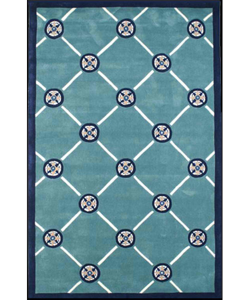 Breakwater Bay Normandie Beach Compass Handmade Wool Tufted Area Rug in ...