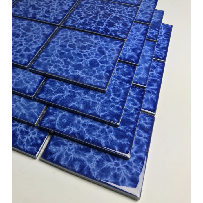 Abolos Monet Swimming Pool Series 4" x 4" Porcelain Mosaic Tile ...