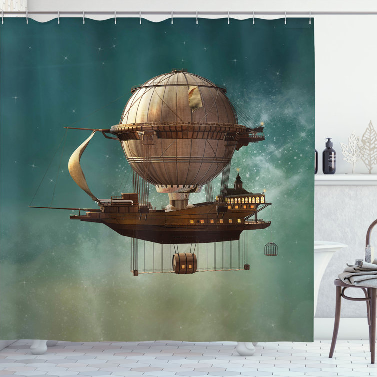 Ebern Designs Maureen Fantasy Surreal Sky Scenery With Steampunk ...