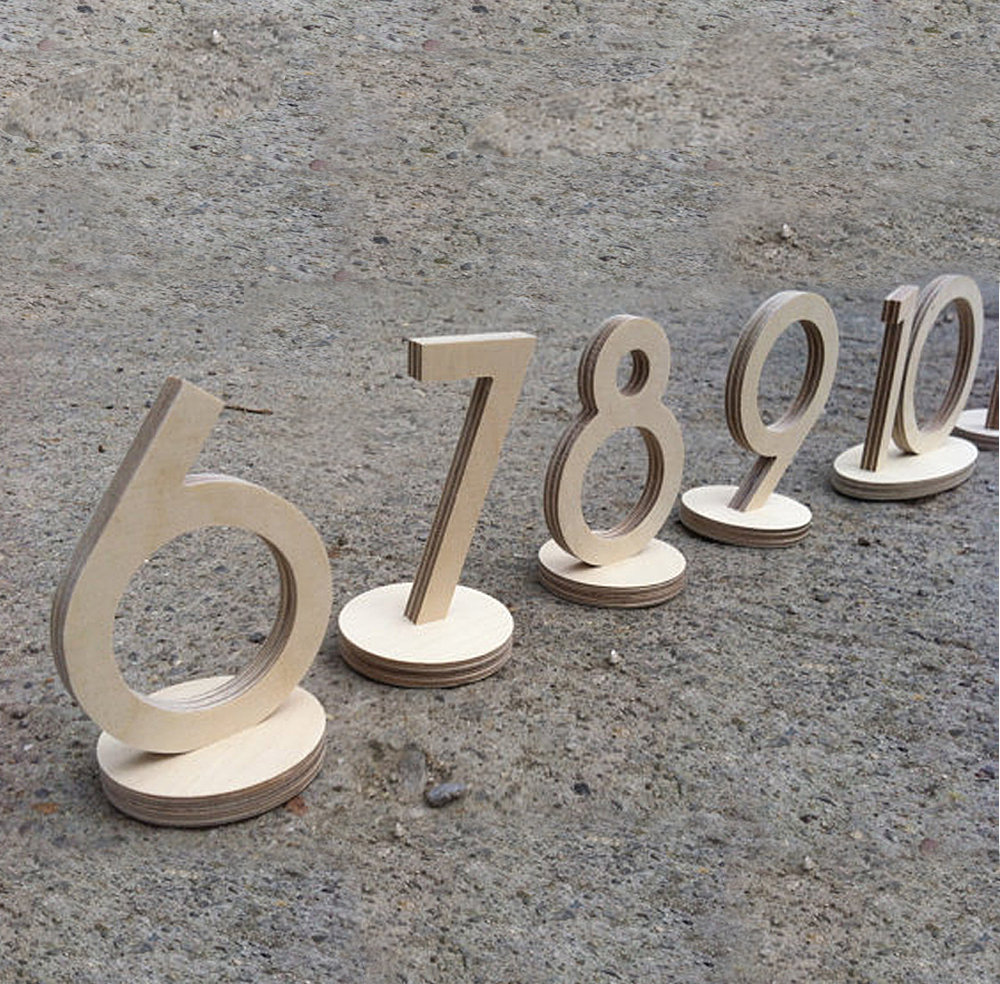 aMonogramArtUnlimited Numbers Table Top Decor | Wayfair