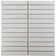 TheMosaicFactory 6" x 1" Straight Edge Porcelain Grid Mosaic Sheet Tile ...