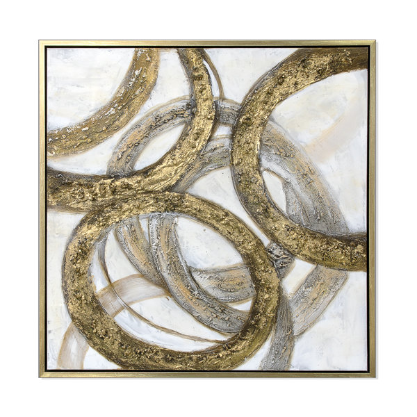 Mercer41 Rings Framed On Canvas Painting | Wayfair