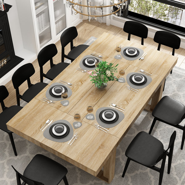 Latitude Run® Rectangular Wood Grain Dining Table & Reviews | Wayfair