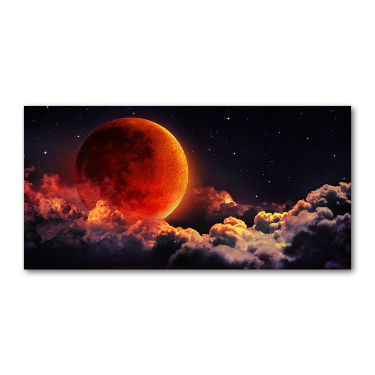 Brayden Studio Moon Eclipse - Wrapped Canvas Art Prints | Wayfair.co.uk