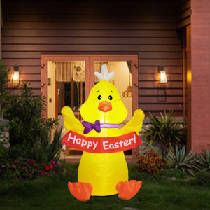 The Holiday Aisle® Chicken Inflatable | Wayfair