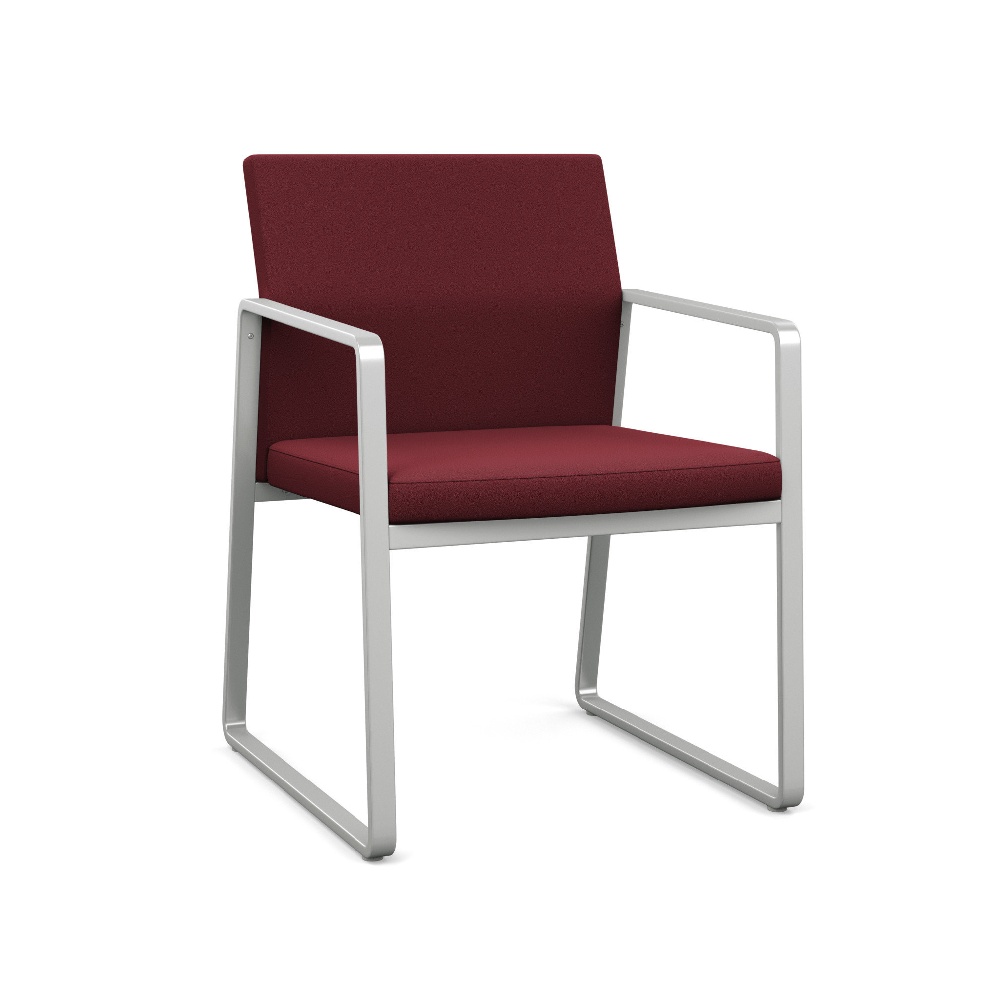 Lesro Gansett Waiting Reception Guest Chair Metal Frame | Wayfair