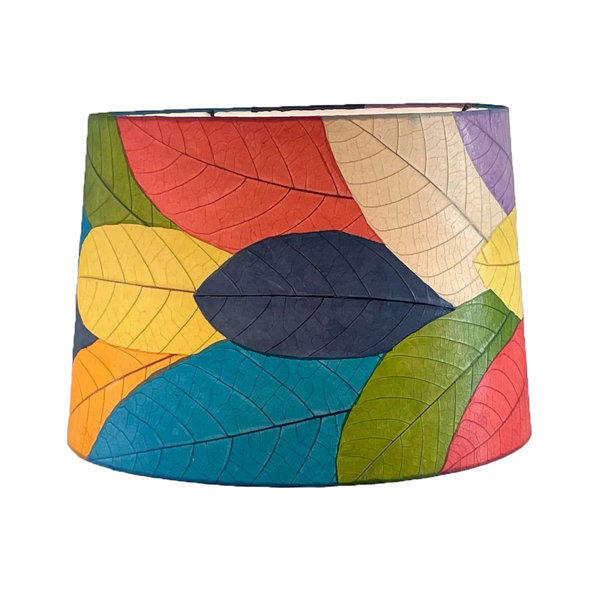 Eangee Home Design 11'' H x 16'' W Leaves Drum Lamp Shade Lighting ...