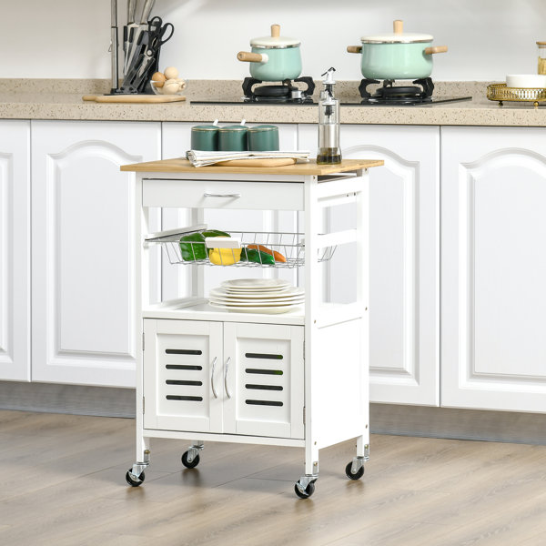 Marlow Home Co. 58Cm Wide Rolling Kitchen Trolley | Wayfair.co.uk
