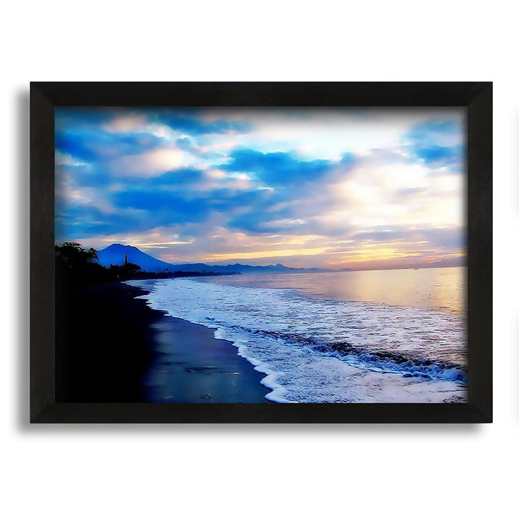 Highland Dunes Blue Morning Sunrise Framed Print | Wayfair.co.uk