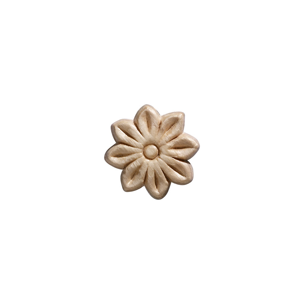 Ornamental Mouldings Birch Small Tudor Rosette 1.5" H x 1.5" W x 0.22 ...