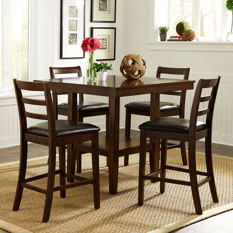 Lark Manor Cayson 4 - Person Counter Height Dining Set & Reviews | Wayfair