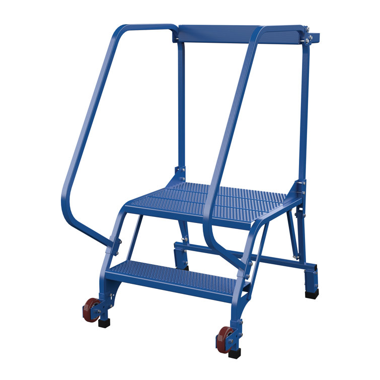 WFX Utility™ Andrews 2 - Step Steel Rolling Step Stool | Wayfair