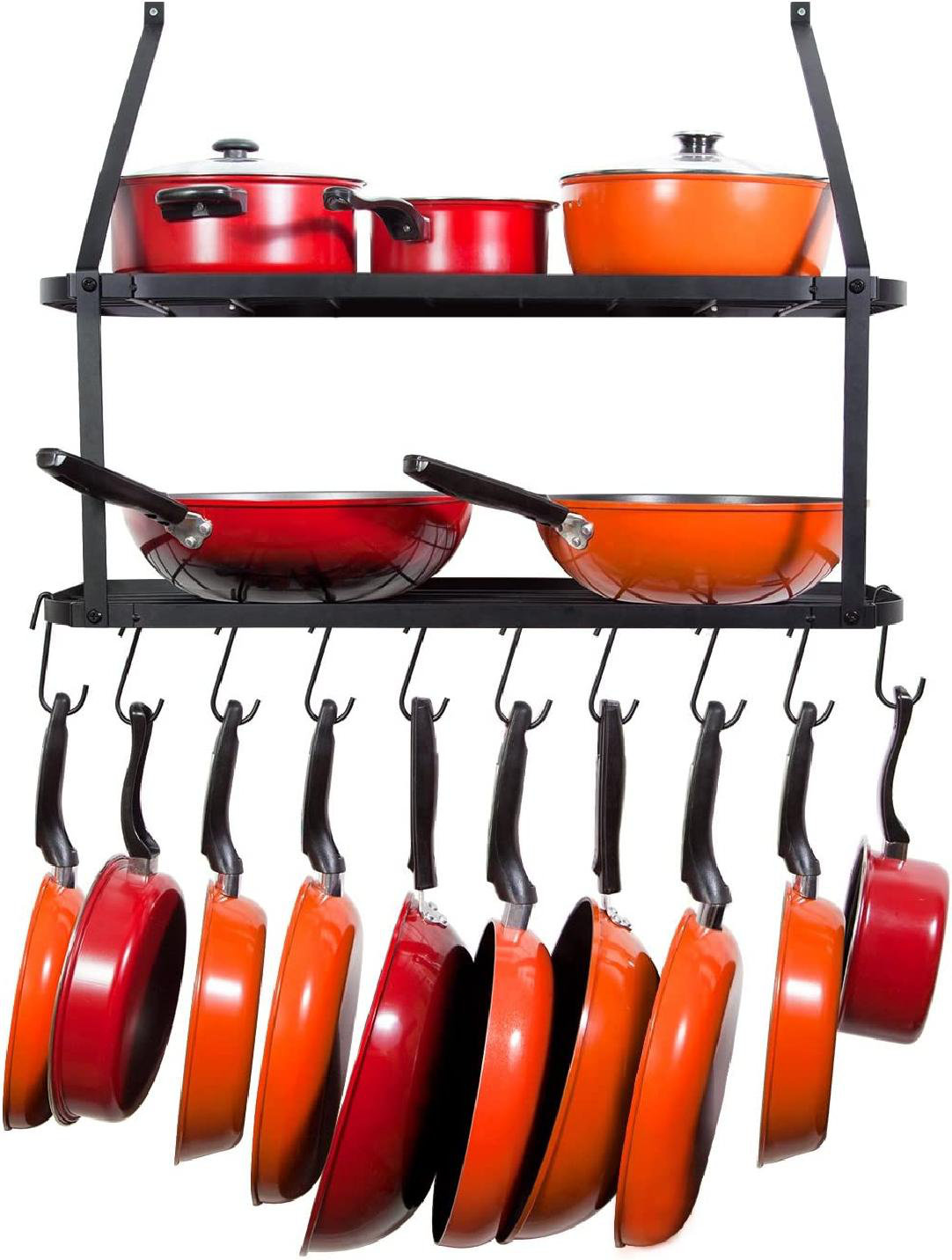 Prep & Savour Wall Mounted Pot Rack | Wayfair