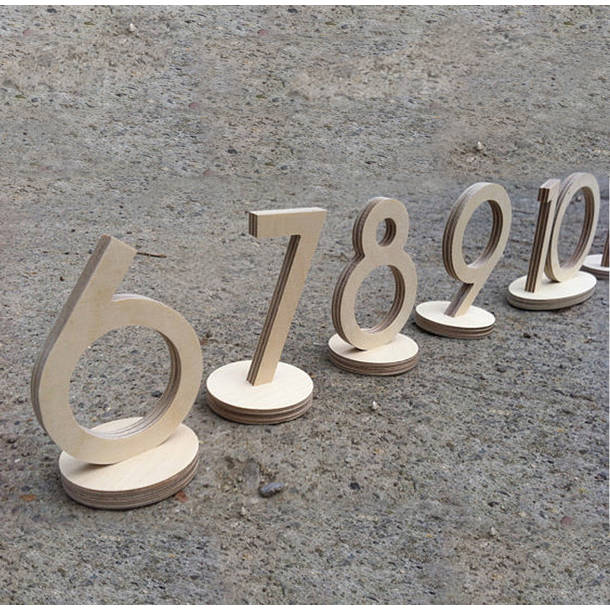 aMonogramArtUnlimited Numbers Table Top Decor | Wayfair