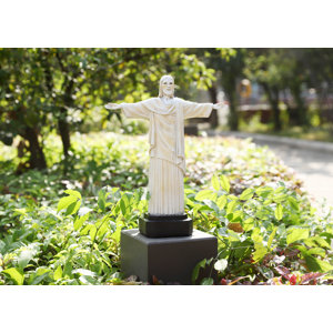Trinx Alexann Solar Christ the Redeemer Jesus Outdoor Garden Statue ...