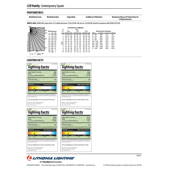 Lithonia Lighting 4 - Light LED Bath Bar & Reviews | Wayfair