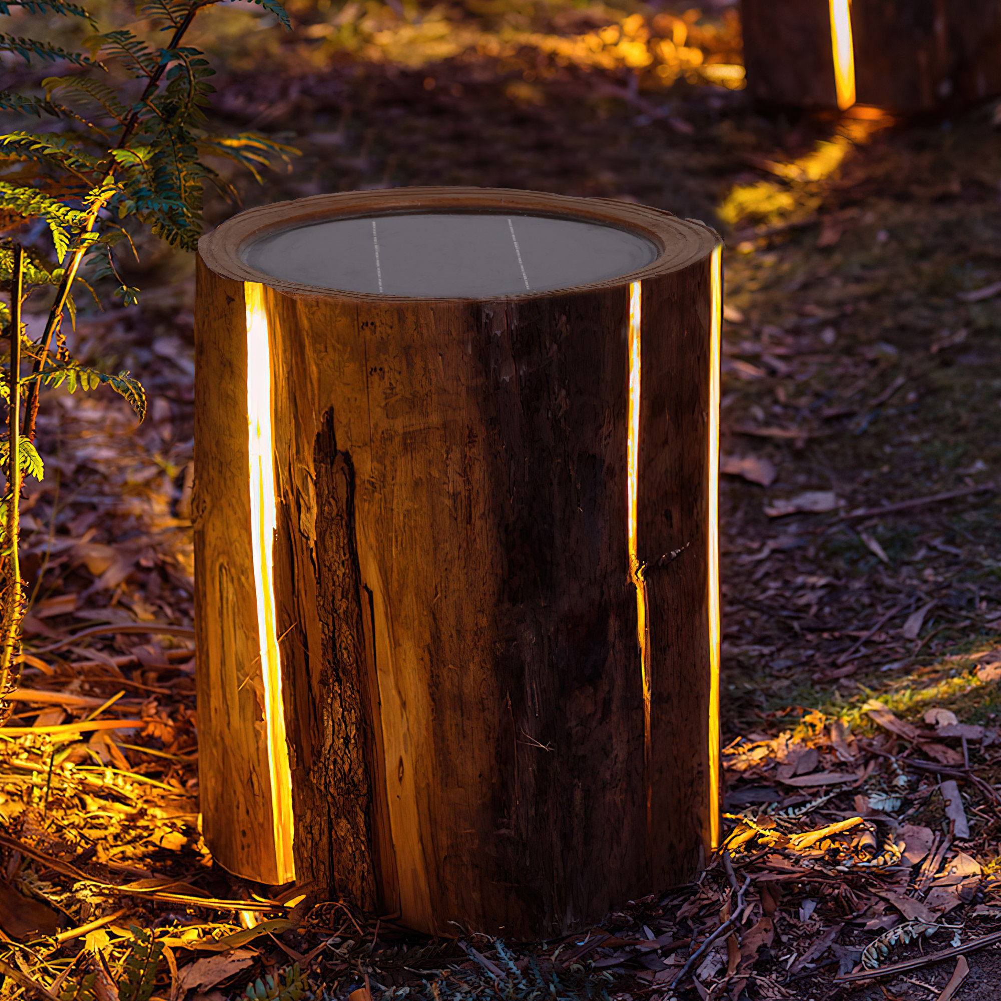 EP Designlab LLC 15.7'' Solar Powered Integrated LED Color Changing ...