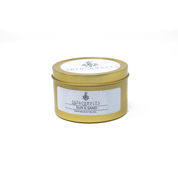 Safa Candles Sun And Sand Candle | Gold Tin Candle | Travel Tin Candle ...