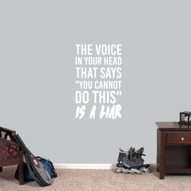 SweetumsWallDecals The Voice in Your Head Wall Decal & Reviews | Wayfair
