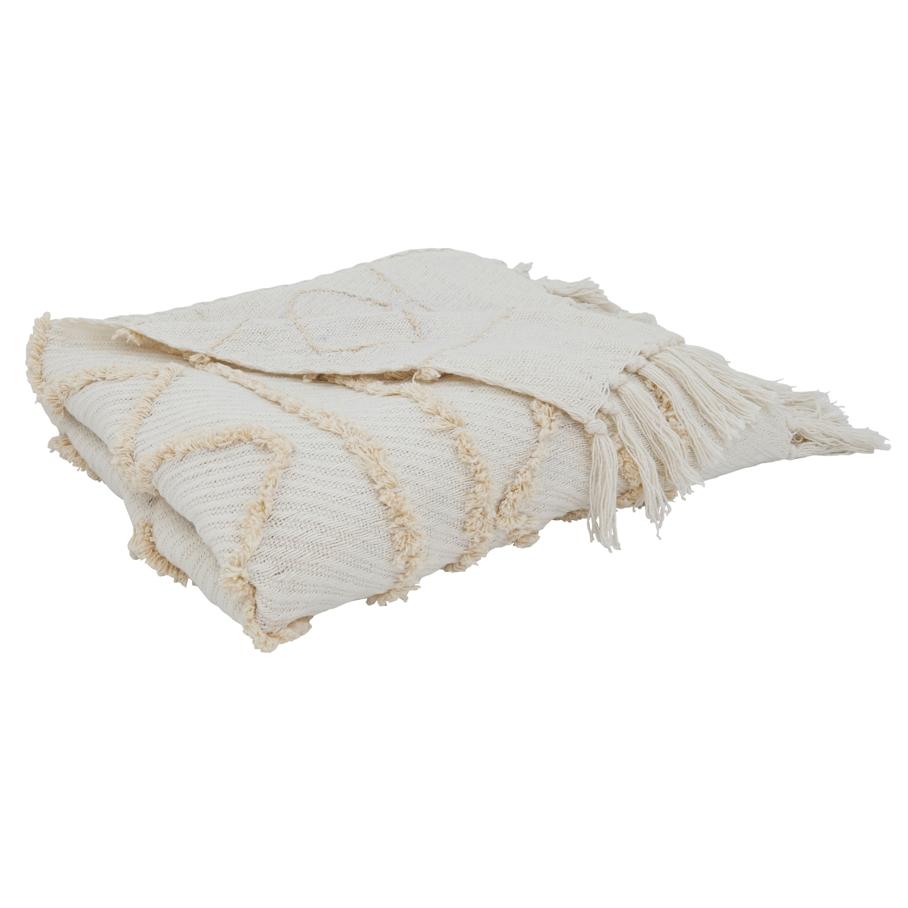 Saro Sevan Woven Throw Blanket | Wayfair