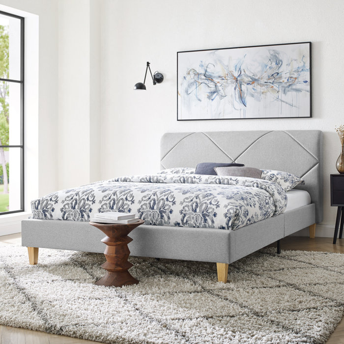 Classic Brands Lakeside Upholstered Low Profile Platform Bed & Reviews ...