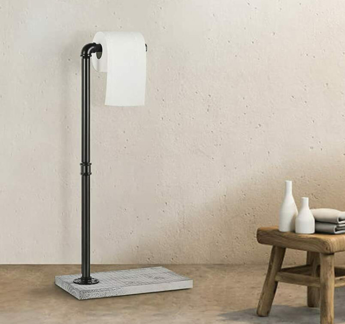 Williston Forge Toilet Paper Holder Stand Freestanding Paper Dispenser ...