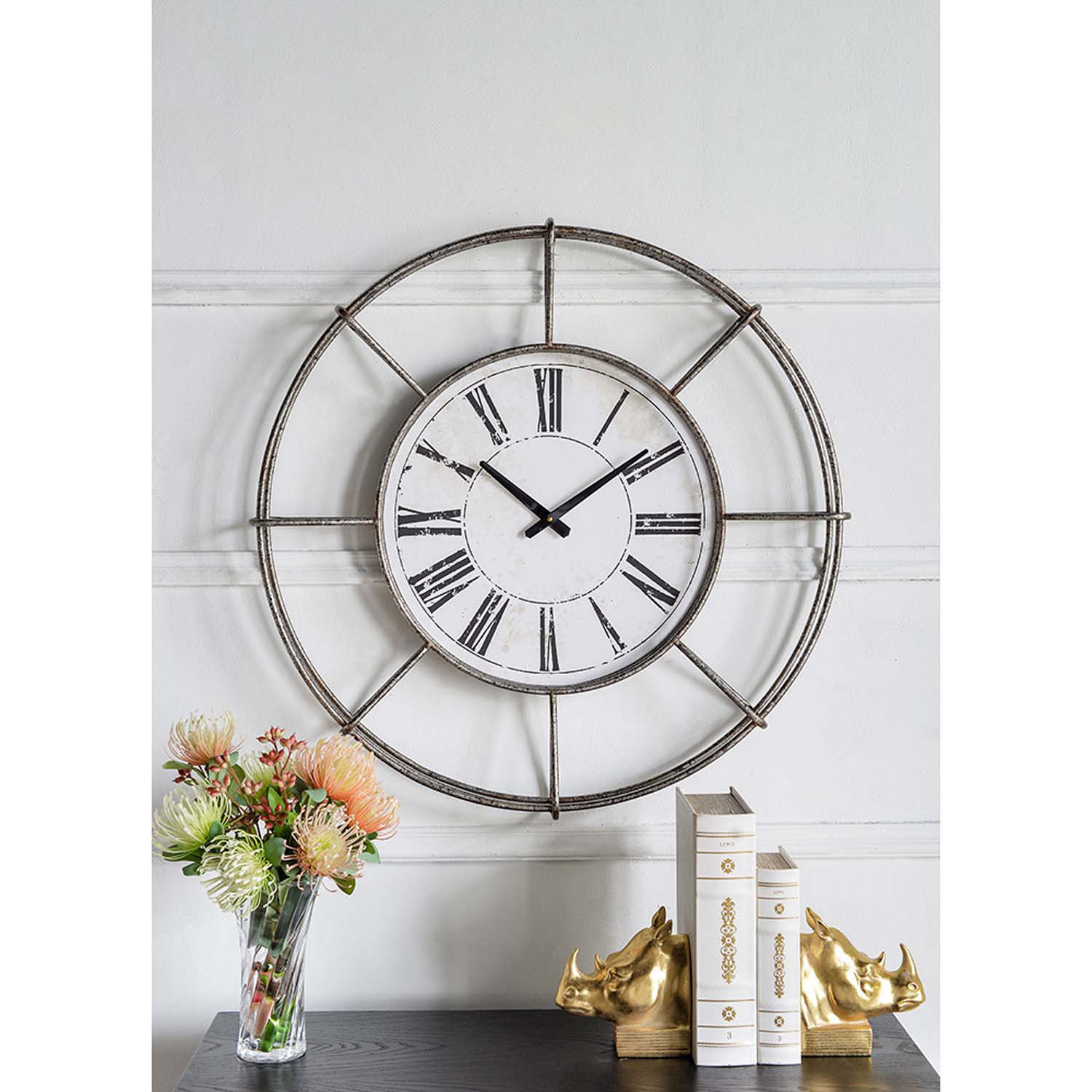 Williston Forge Draughn Metal Wall Clock | Wayfair