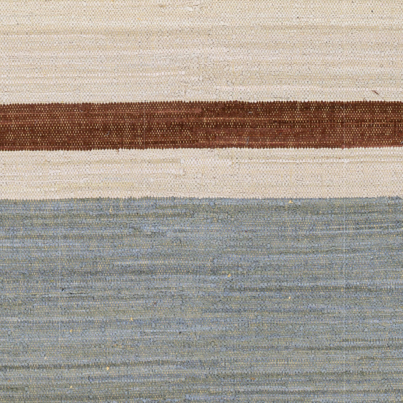 AllModern Avenue Handmade Flatweave Cotton Cream/Black Rug & Reviews ...