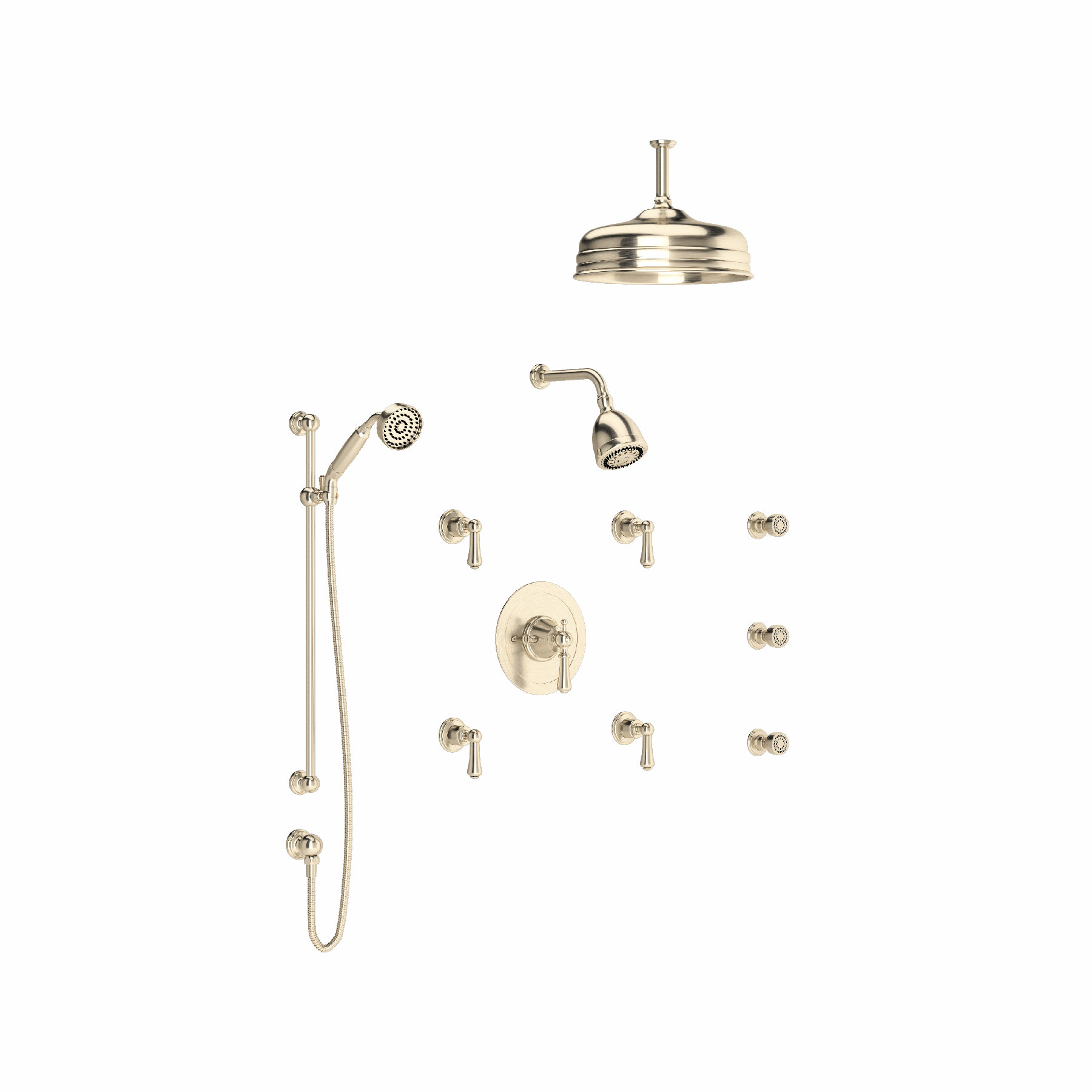 House of Rohl Georgian Era Pressure Balanced Complete Shower System ...