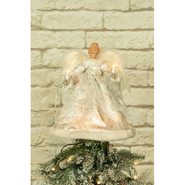 The Holiday Aisle® White Angel 10 Light Tree Topper & Reviews | Wayfair