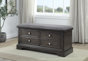 Asia Direct Home Products Macon Upholstered Flip Top Storage Bench ...