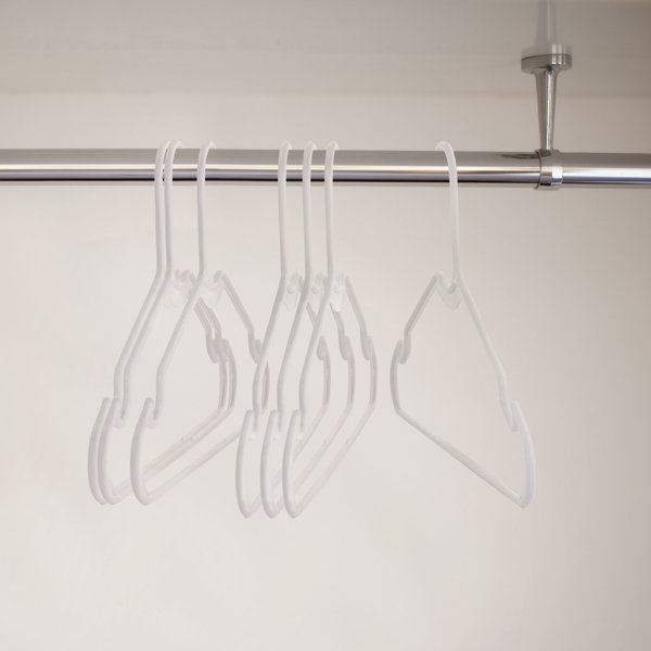 Rebrilliant Home 50 Piece Plastic Hanger Set With Notched Shoulders In ...