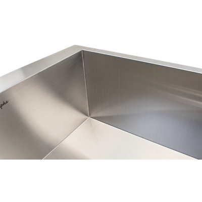 Alpha International 21.50'' W Double Bowl Stainless Steel Farmhouse ...