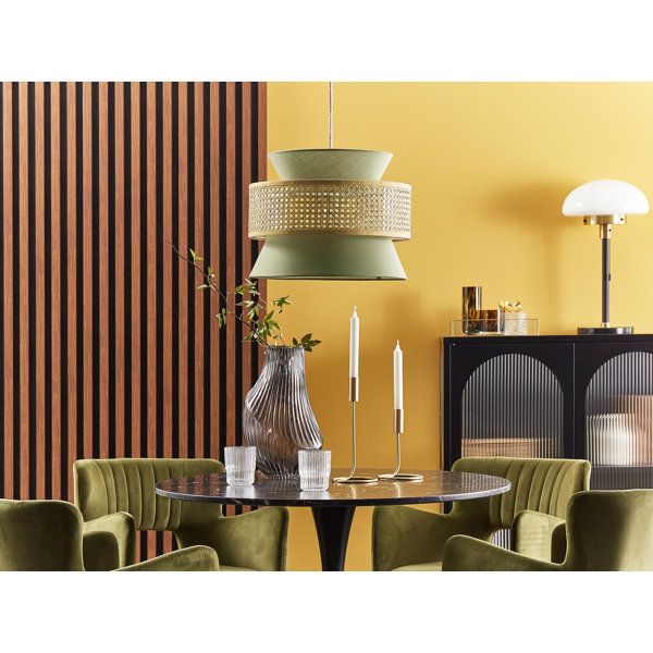 Bay Isle Home Edmon 1 - Light Unique Modern Linear Pendant with Wood ...