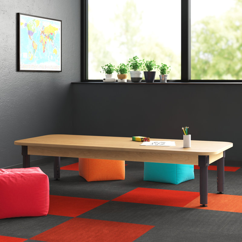 Wood Designs Adjustable Height Rectangular Activity Table & Reviews ...