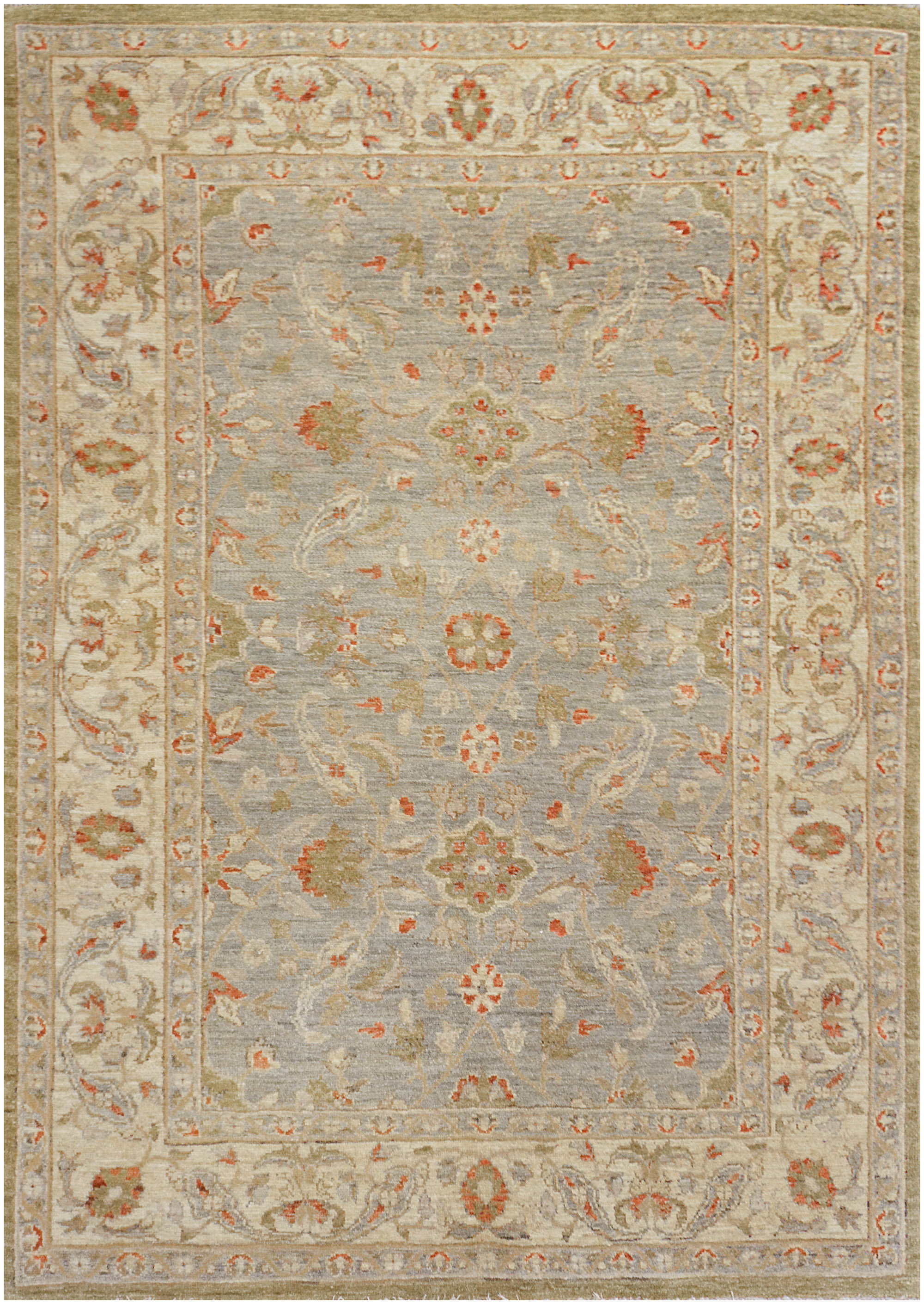 Mansour Agra Handmade Wool Beige Rug | Wayfair