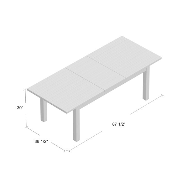 Millwood Pines Statler Solid Wood 8 - Person Dining Table & Reviews ...