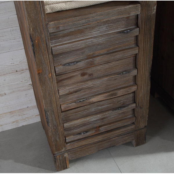 Union Rustic Aubree Solid Wood Freestanding Linen Cabinet & Reviews ...