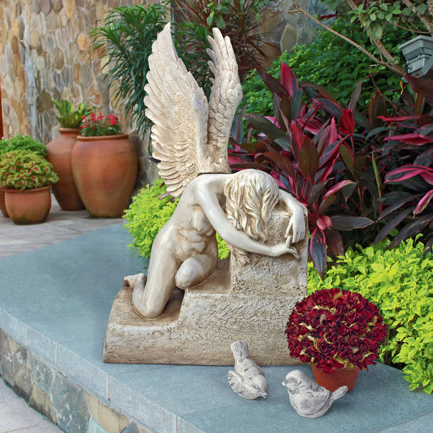 Design Toscano Angel of Grief Monument Statue & Reviews | Wayfair