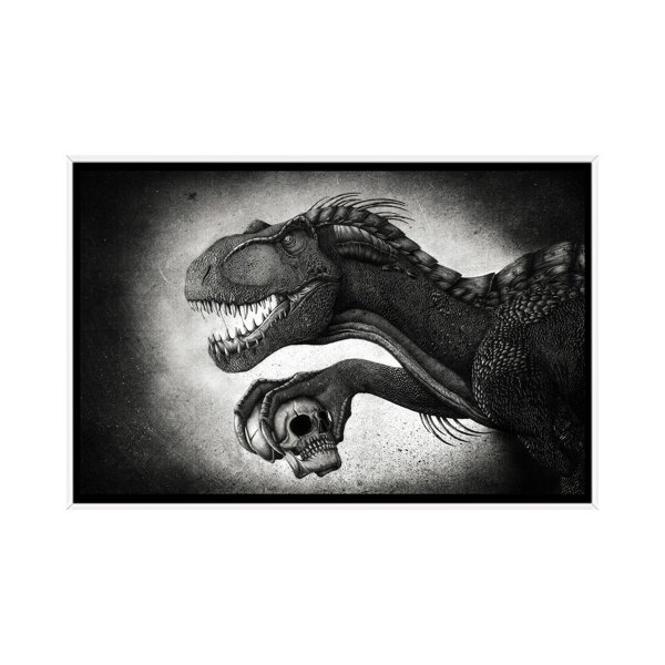 Maturi Indoraptor dinosaur grasping a skull with its talon by Aram ...