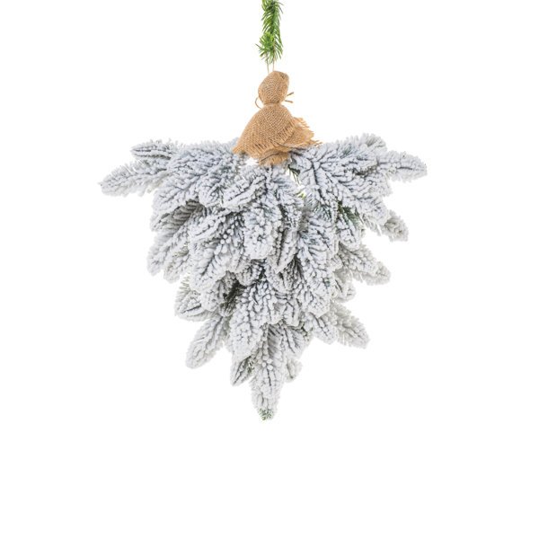 The Holiday Aisle® Flocked Short Swag | Wayfair